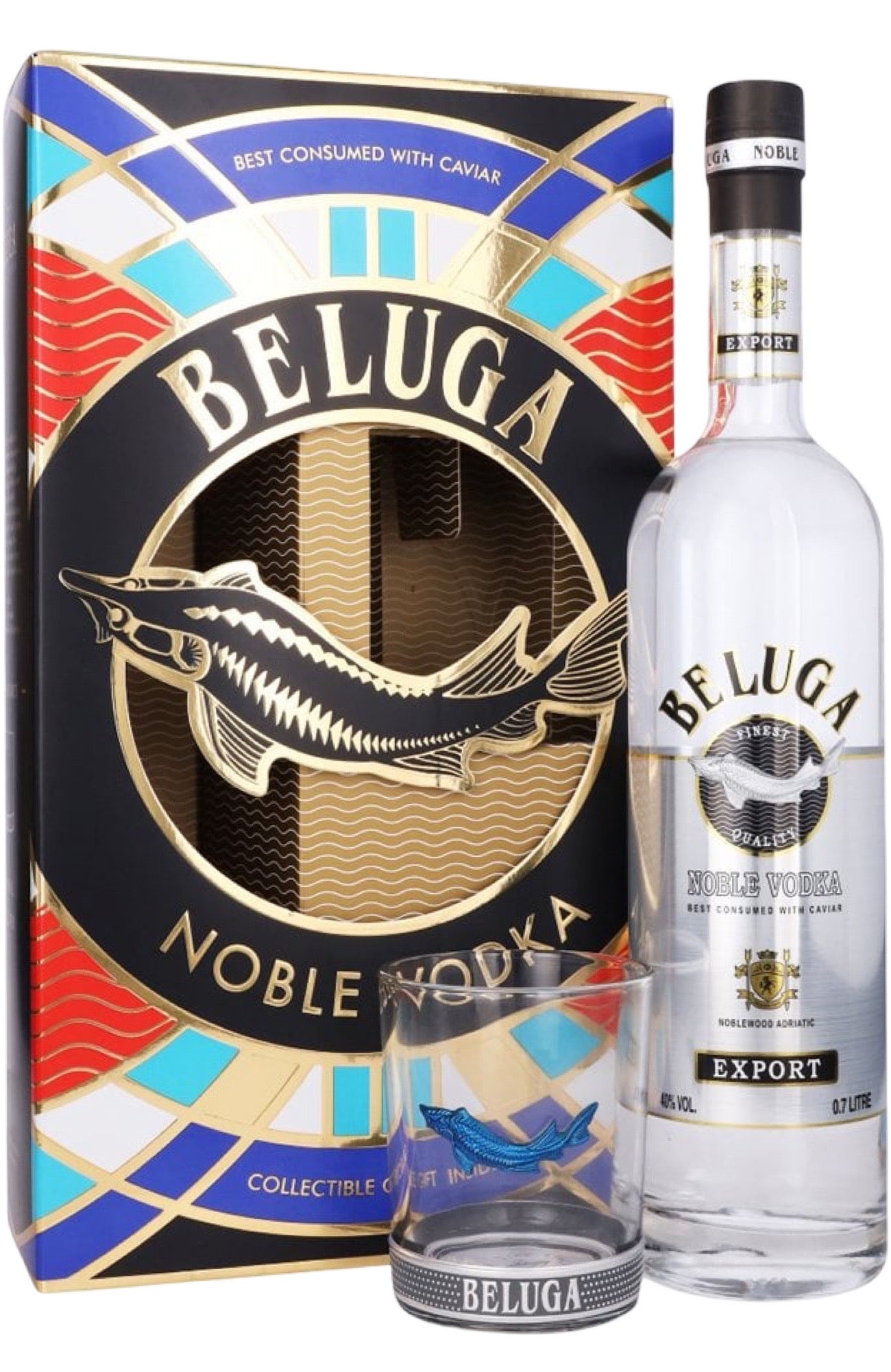Beluga Noble + Gift Pack Glass 40% 70cl – Spades Wine & Spirits | 4000 ...