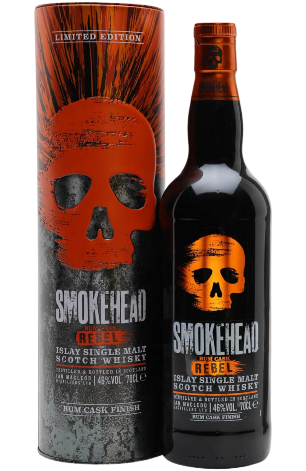 Buy Smokehead Rum Rebel + GB 46% 70cl. We deliver around Malta & Gozo