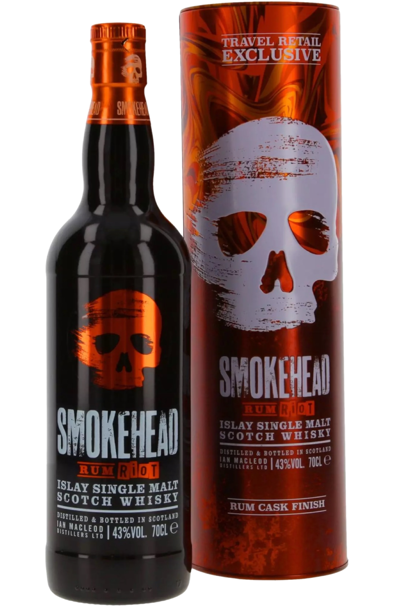 Buy Smokehead Rum Riot + GB 43% 70cl. We deliver around Malta & Gozo
